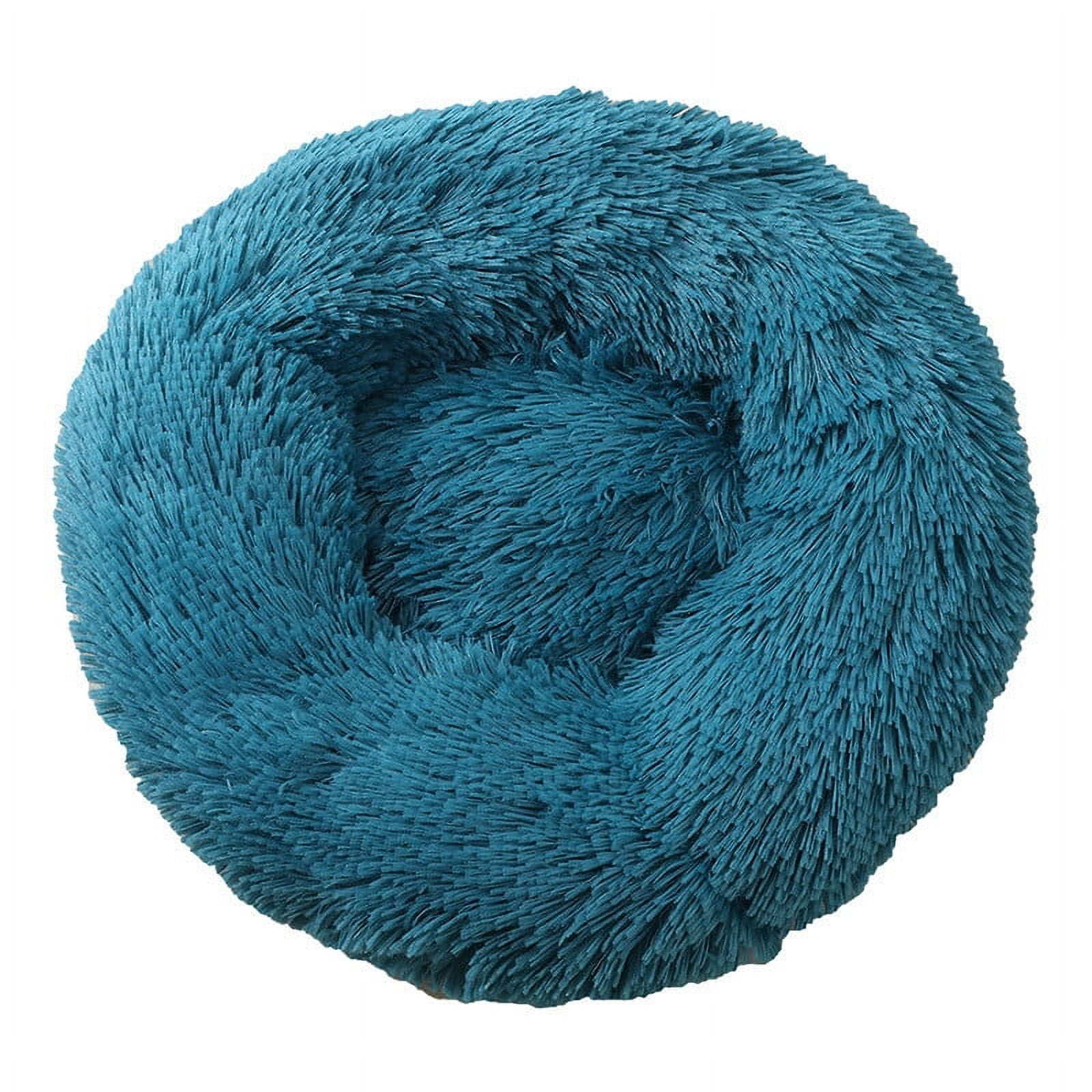 40-110cm Round Pet Bed for Large Dog Bed Super Soft Cat Bed Long Plush ...