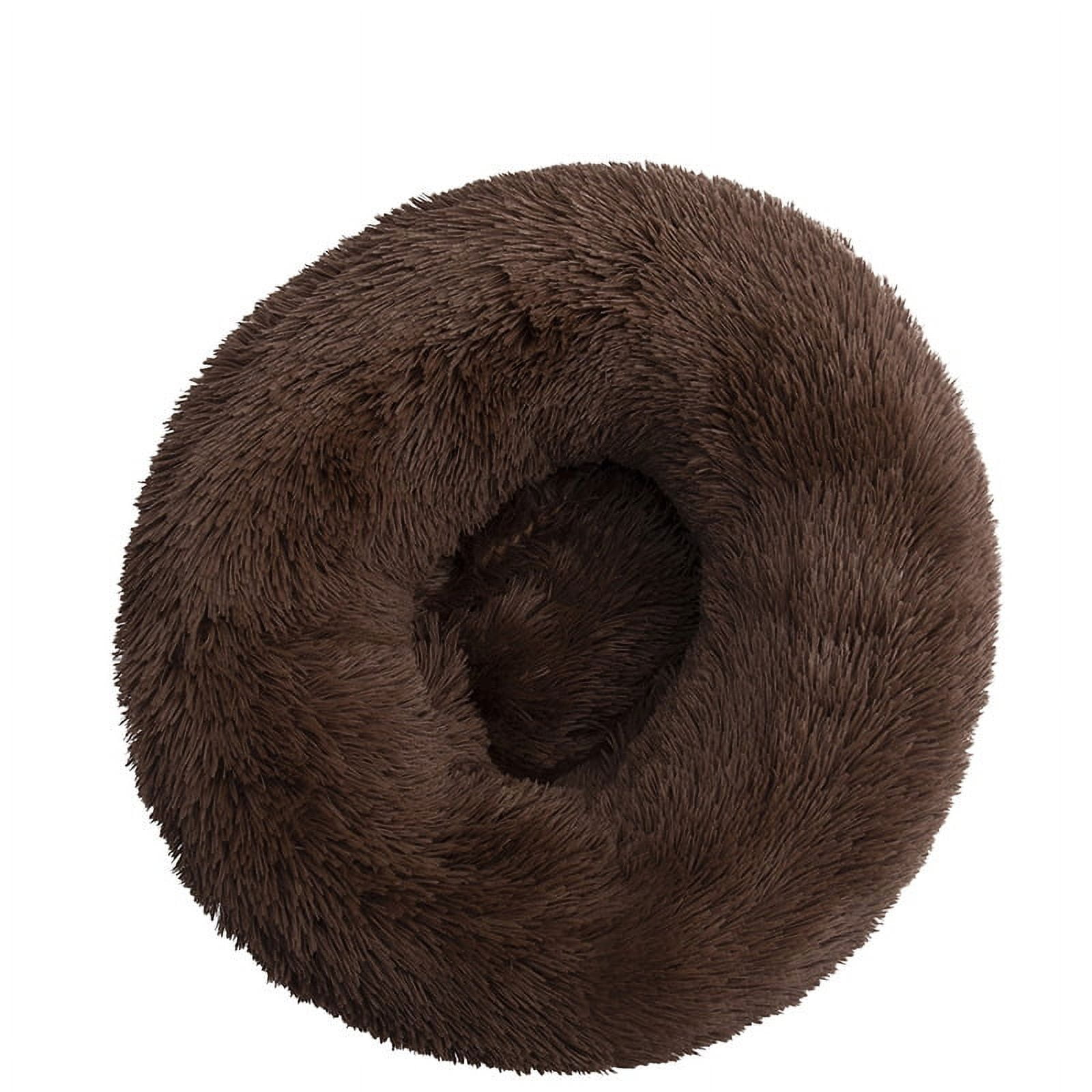 40-110cm Round Pet Bed for Large Dog Bed Super Soft Cat Bed Long Plush ...