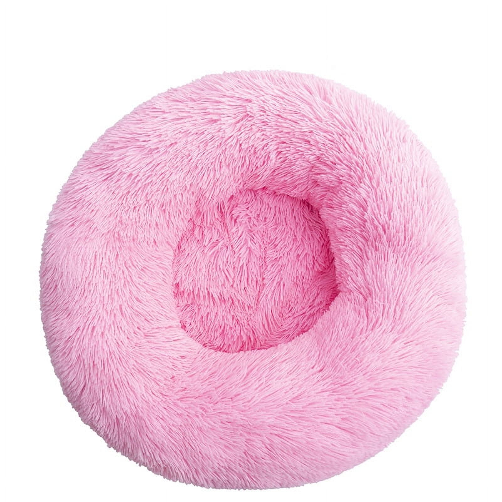 40-110cm Round Pet Bed for Large Dog Bed Super Soft Cat Bed Long Plush ...
