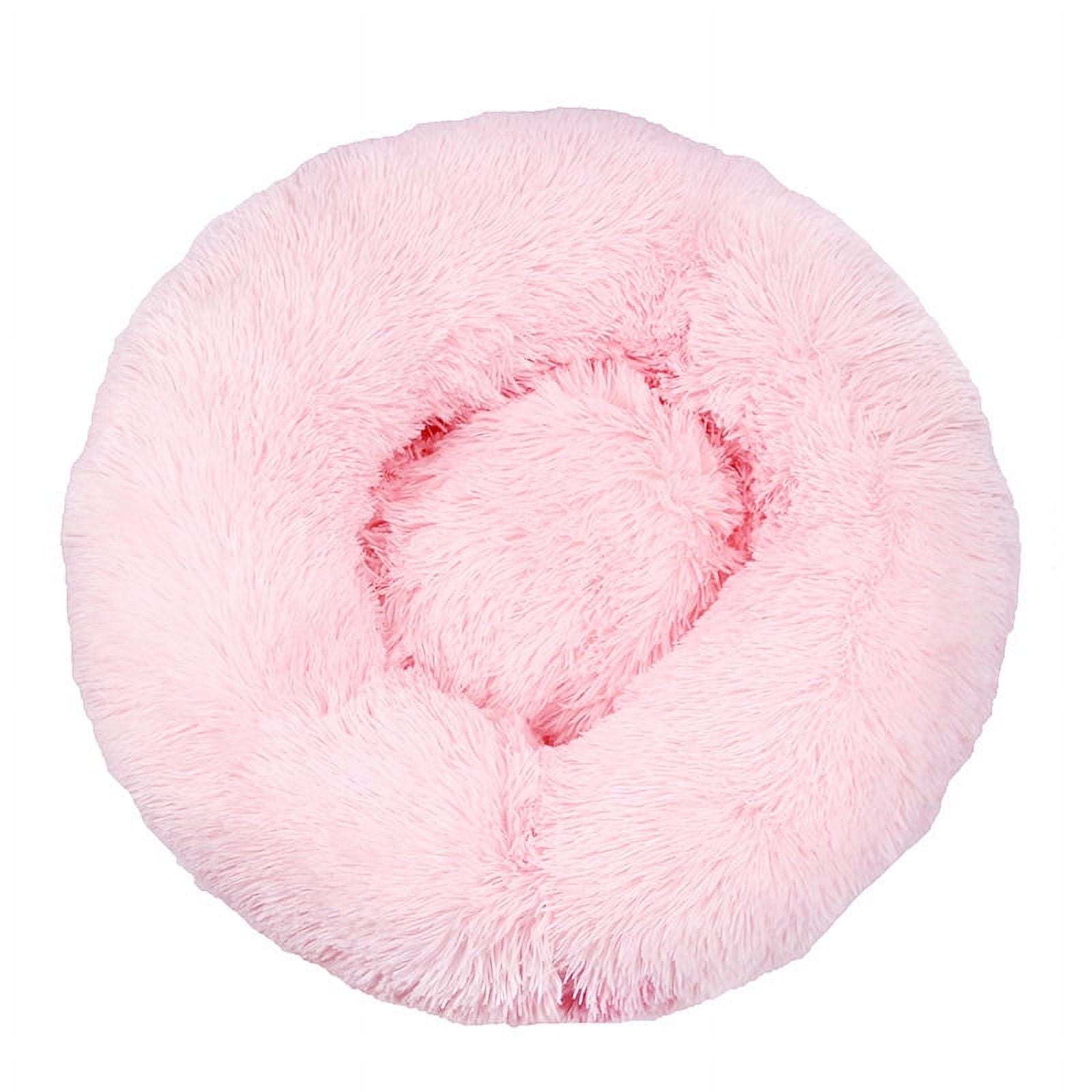 40-110cm Round Pet Bed for Large Dog Bed Super Soft Cat Bed Long Plush ...