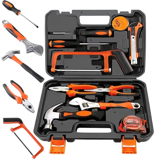 40/13-piece Pink & Orange Multi-functional Tool Set, CR-V Portable Home ...
