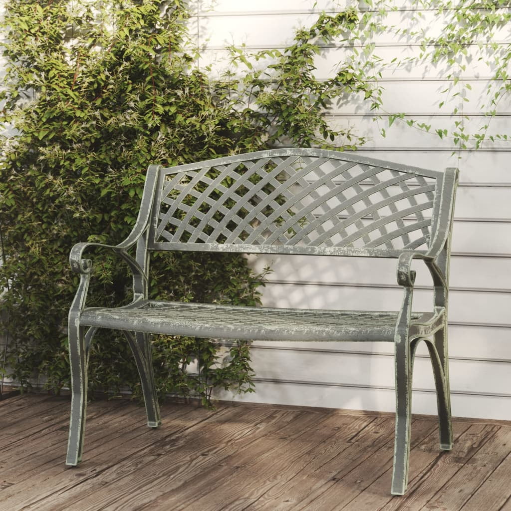 40.2 Cast Aluminum Patio Bench - Durable, Weather-Resistant, Elegant ...
