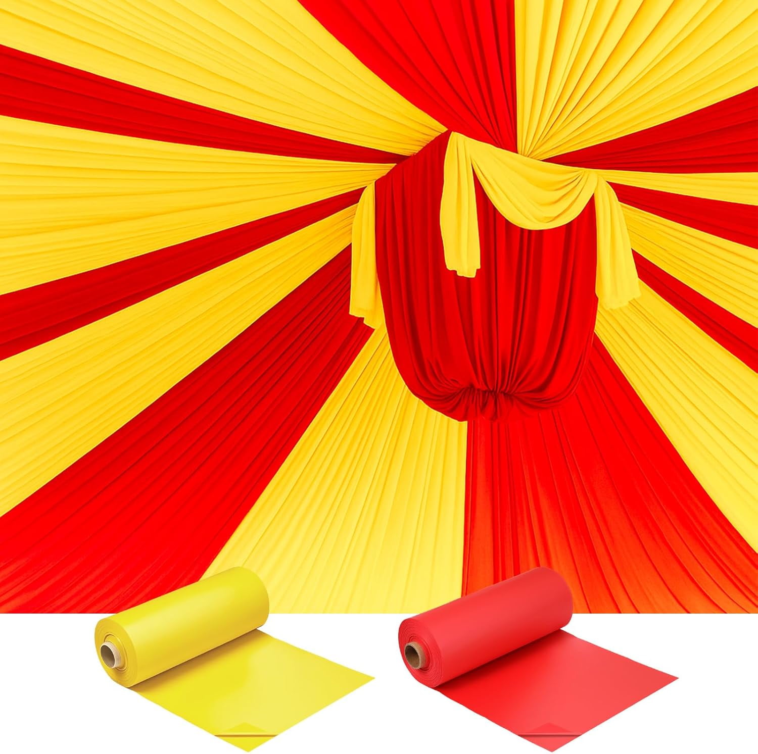 40'' x 100' Circus Tablecloth Roll Plastic Tablecloth Disposable DIY ...