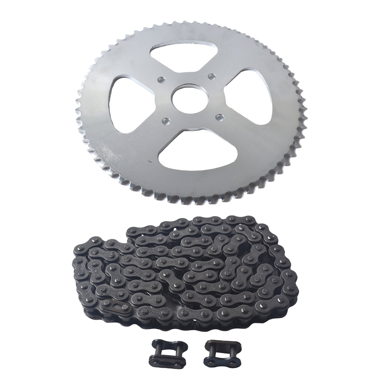 40 41 420 Chain 60T Tooth Rear Drive Sprocket 90L Chain Fit For Coleman ...