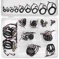 40/45Pcs Fishing Rod Guide Rings Guides Tip Set Repair Kit With Fish ...