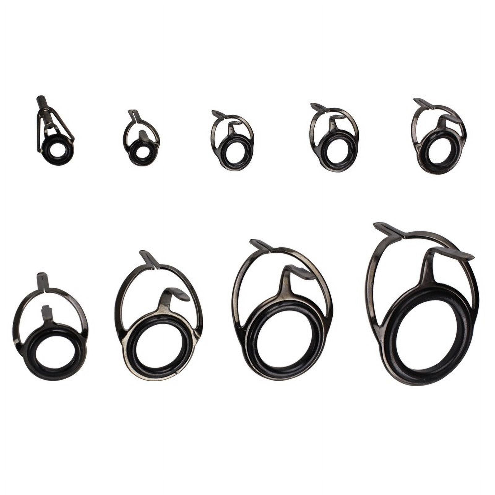 40/45Pcs Fishing Rod Guide Rings Guides Tip Set Repair Kit with Fish ...