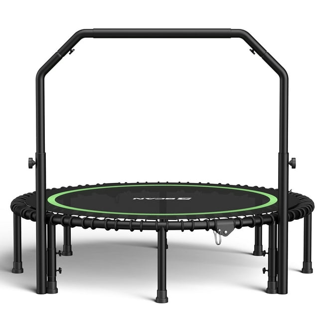 BCAN 550 LBS Foldable Mini Trampoline, 48" Fitness Trampoline with ...