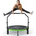 40"/48" Foldable Mini Trampoline, Rebounder Trampoline for Adults, U/T ...