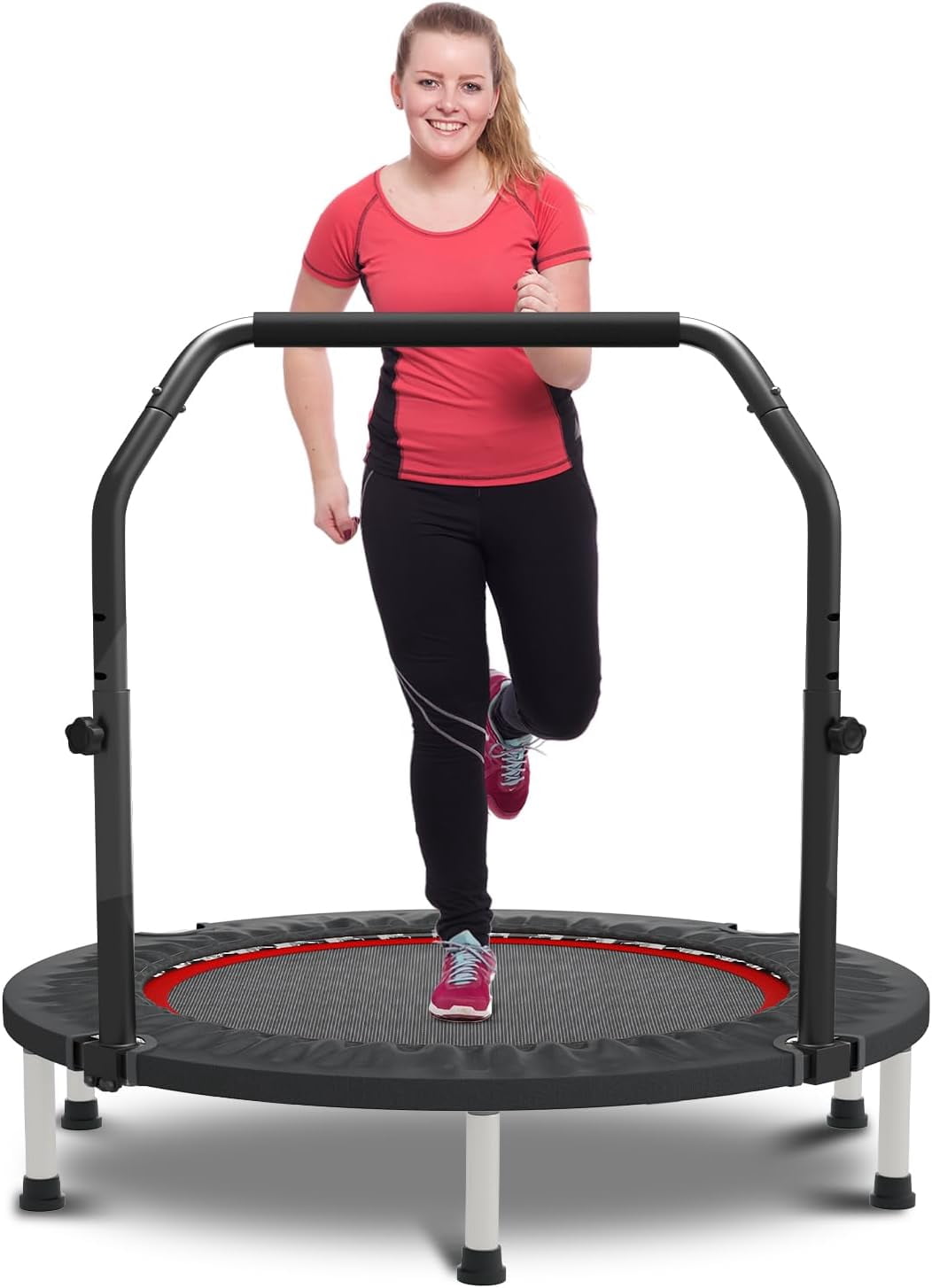 40" 48" Mini Trampoline for Adults and Kids Exercise Rebounder with ...