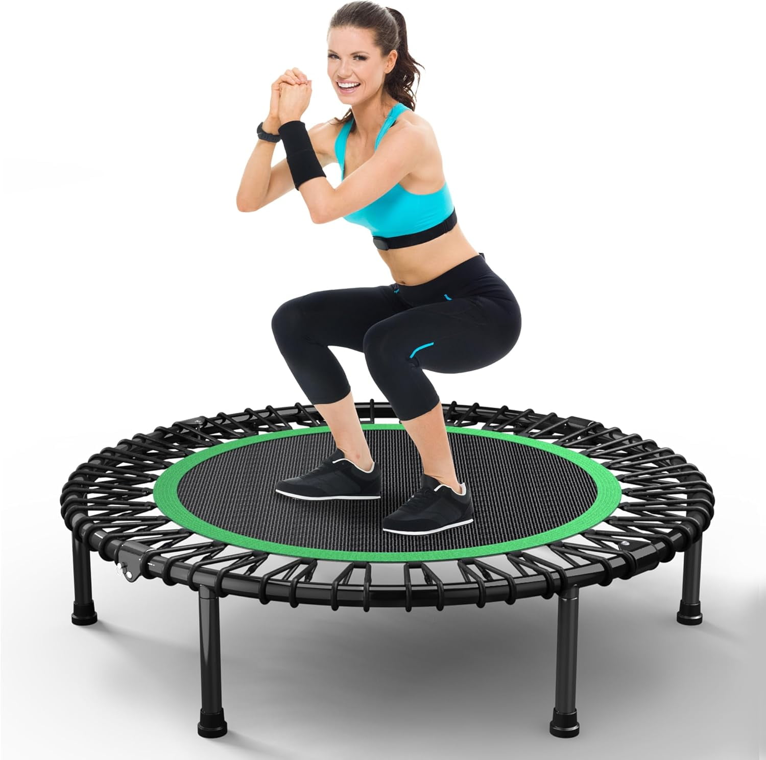 40"/48“ Rebounder Trampoline for Adults with Bungee Cords, Portable ...