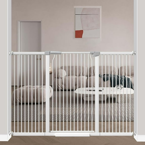40.5" Extra Tall Gate , 63"-65.7" Extra Wide Pet Gate Indoor, Long ...
