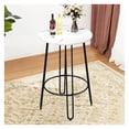 40.5" Round Bar Table Pub Table Bar Height Table Tall Bistro Bar Dining ...