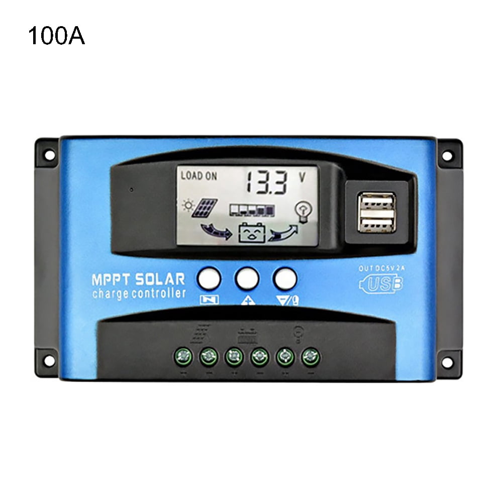 40/50/60/100A 12/24V Mppt Dual USB Solar Battery Charge Regulator ...