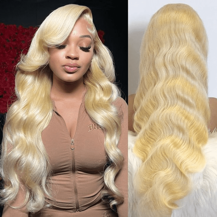 40 50 Inch 613 Blonde Human Hair Wig 13x6 Hd Lace Frontal Wig Brazilian ...