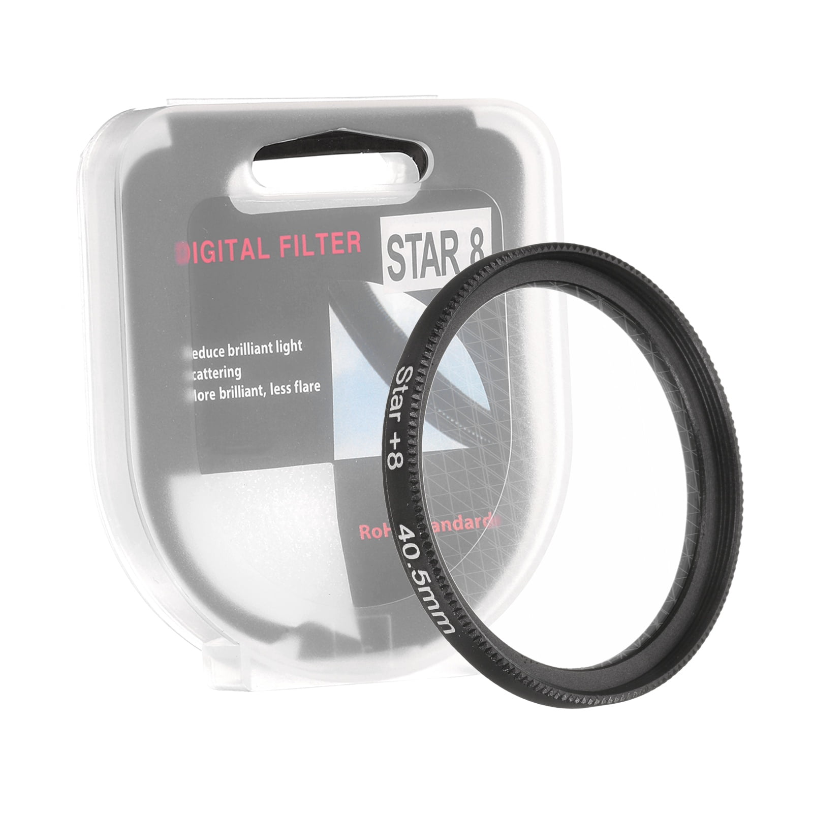 40.5mm Star Filter, 8 Points Starburst Len Filter Variable Twinkle ...