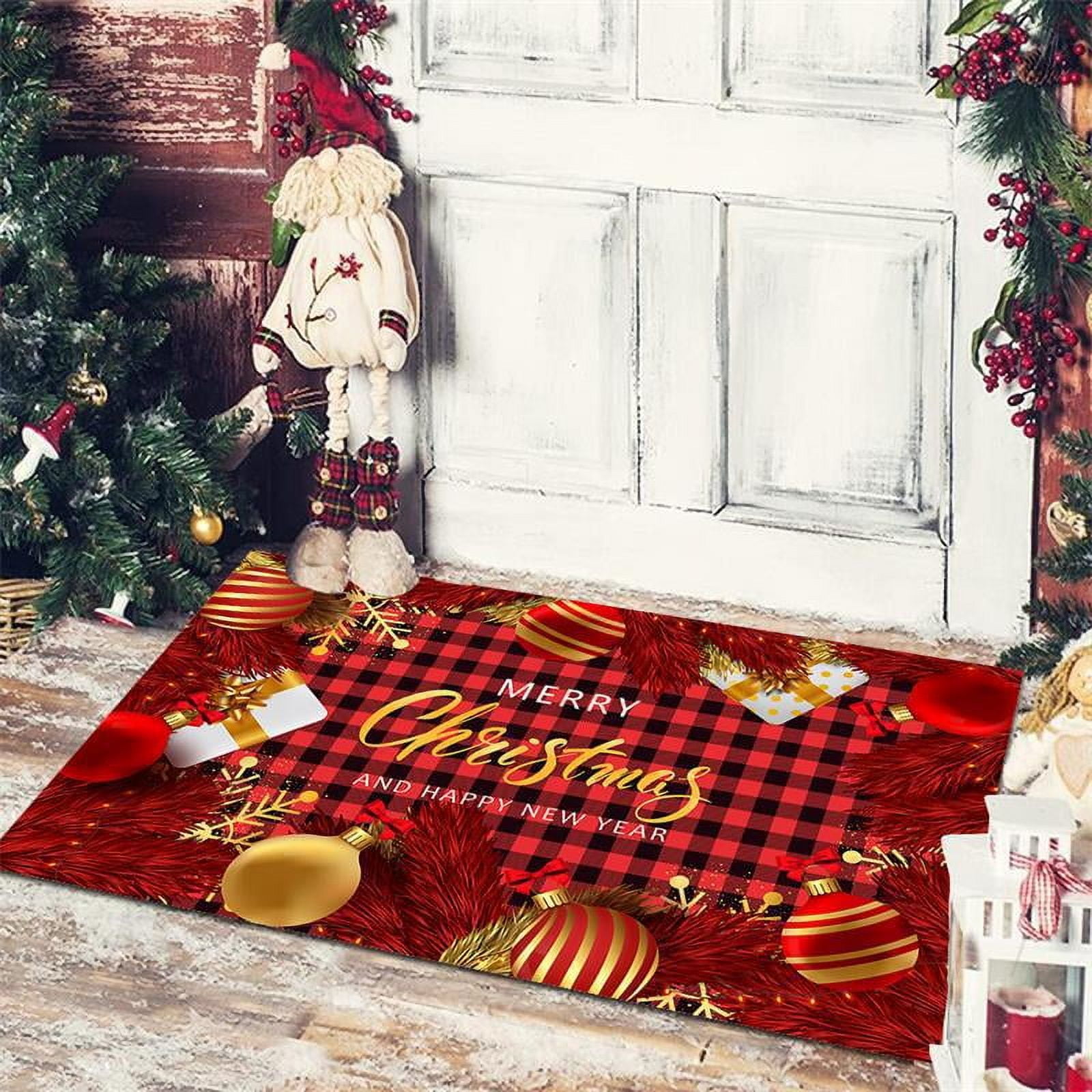 40*60cm 1pc Christmas Tree Pattern Welcome Doormat - Non-Slip, Easy ...
