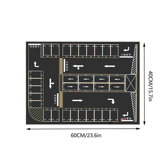 40*60cm Children Carpet Parking Lot Climbing Mat Game Traffic Road Mat ...