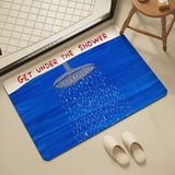 40×60cm Non-Slip Absorbent Bathroom Floor Mat - Simple Shower Door ...