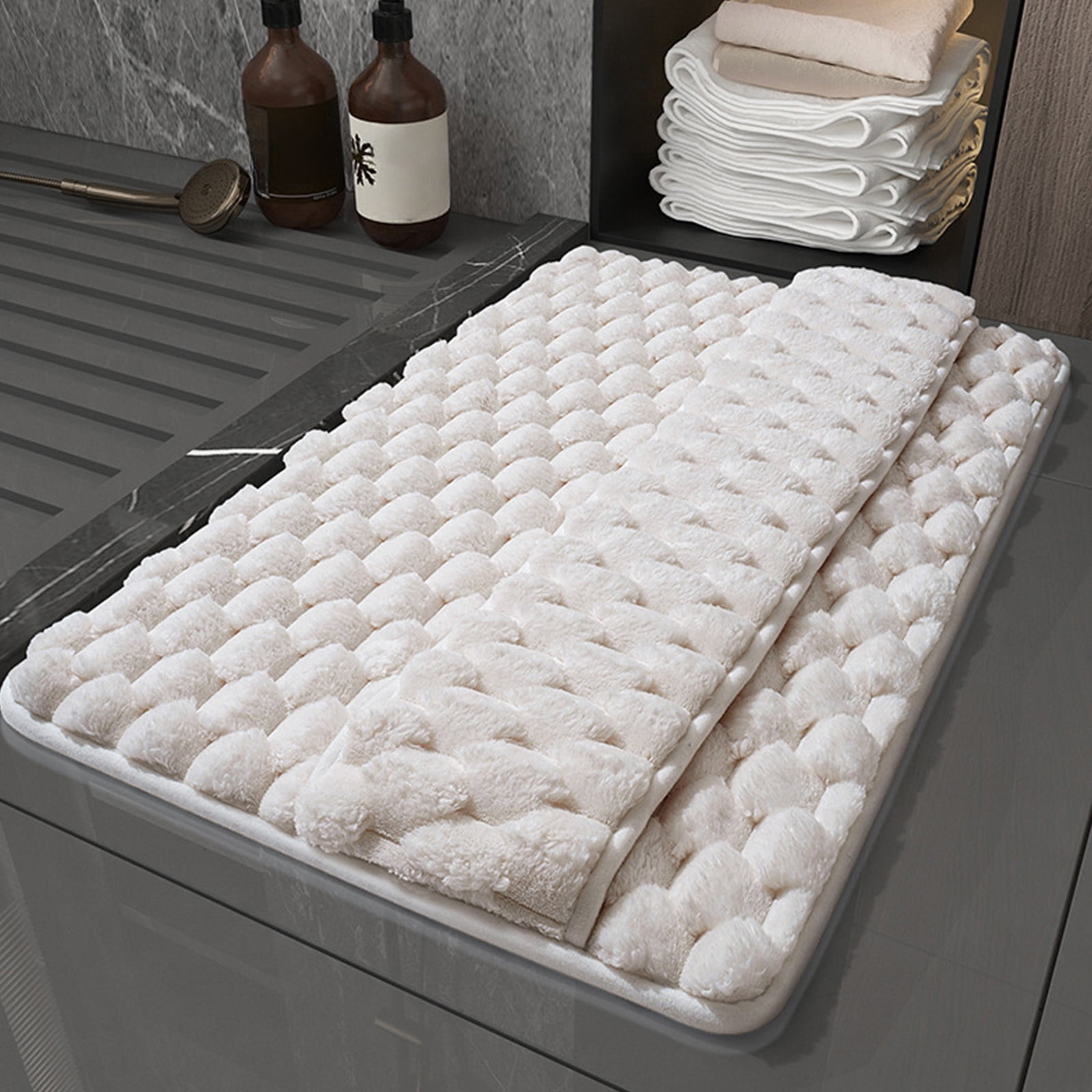 40 60cm Non-slip Bathroom Bath Rug - Thick, Soft, Full Wrap, Absorbent ...
