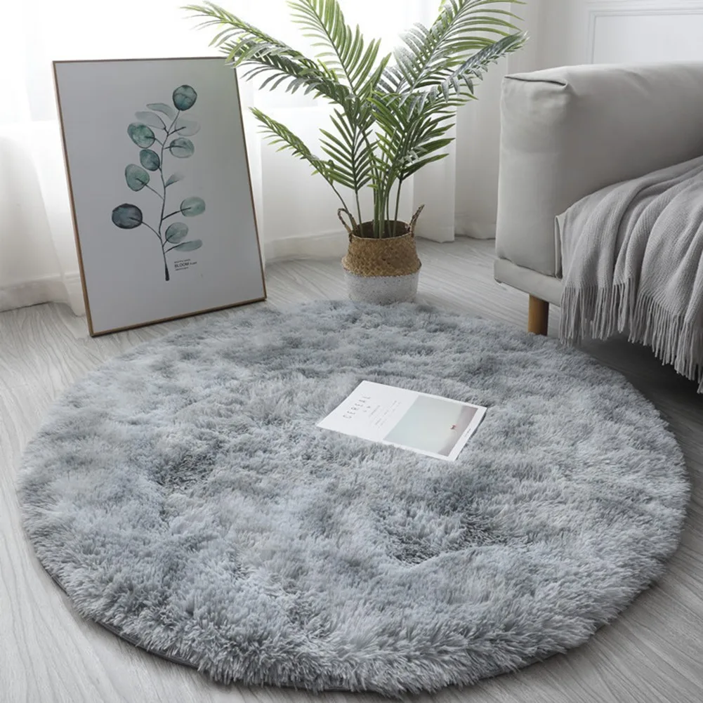 40/60cm Pink Round Rug Mat Living Room Bedroom Carpet Floor Fluffy-Mat ...