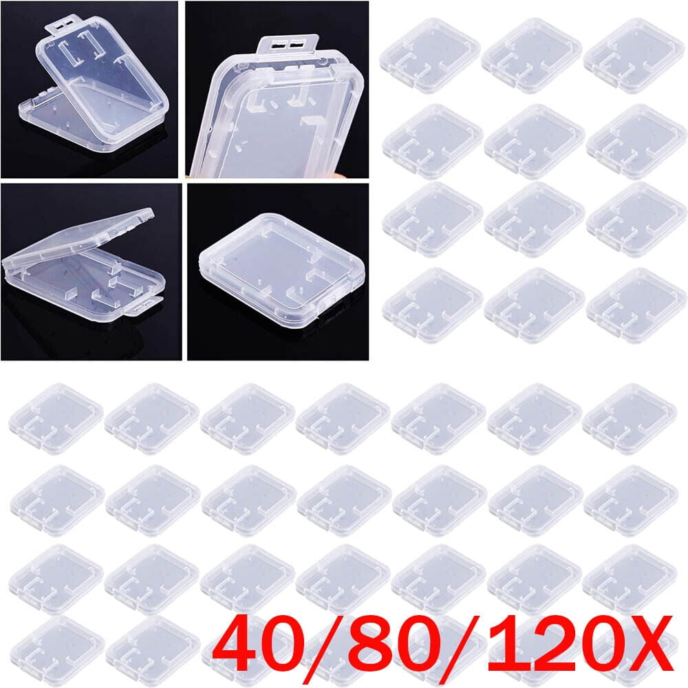 40/80/120Pcs Case Holder for Micro SD SDHC Memory Card Box Storage Hard ...