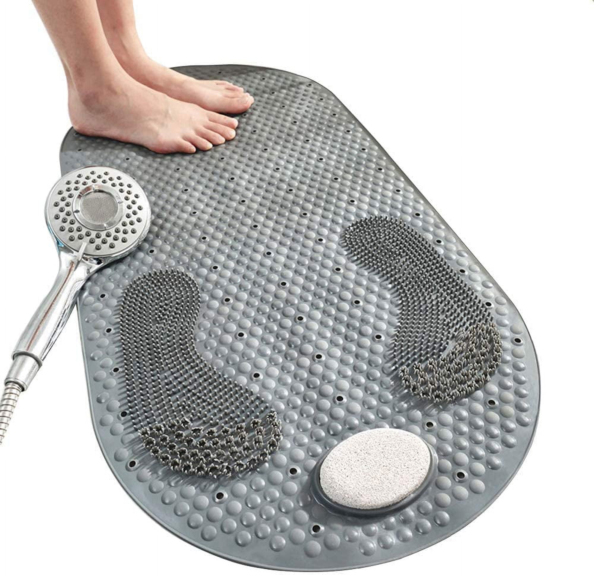 40 × 80 cm Shower Mat, Foot Massage Bathtub Mat, with A Pumice Stone ...