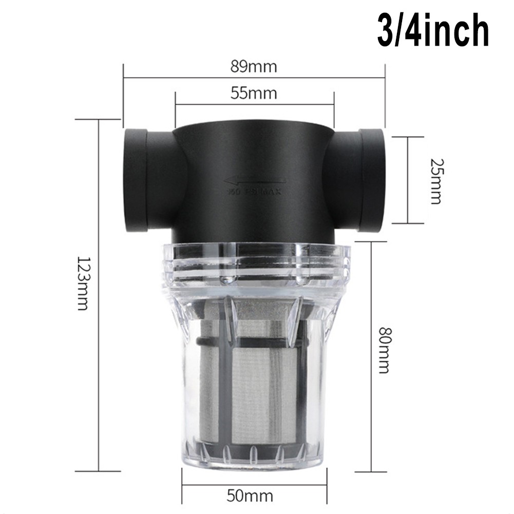 40 80Mesh Inline Mesh Strainer Water Pump Filter Screen Garden ...