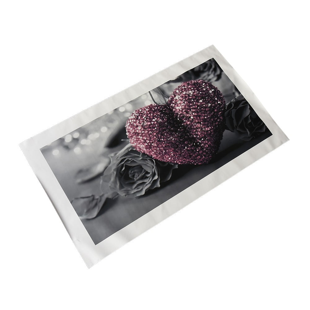 40*80cm Modern Pink Heart Canvas Printed Art Painting, Hanging Picture ...