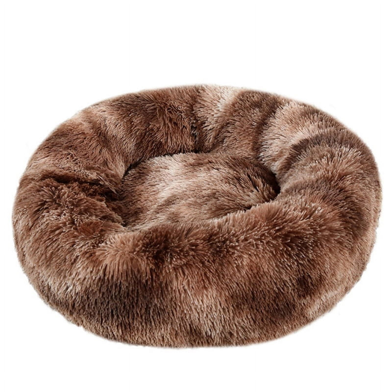 40-90cm Fluffy Dog Bed For Large Round Dog Bed Super Soft Cat House ...