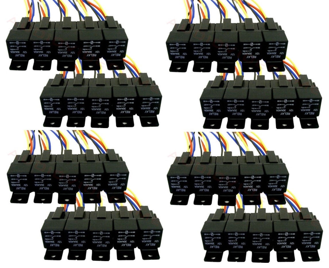 40 Absolute USA 12V 30/40 Amp SPDT Automotive Marine Bosch / Tyco Style ...