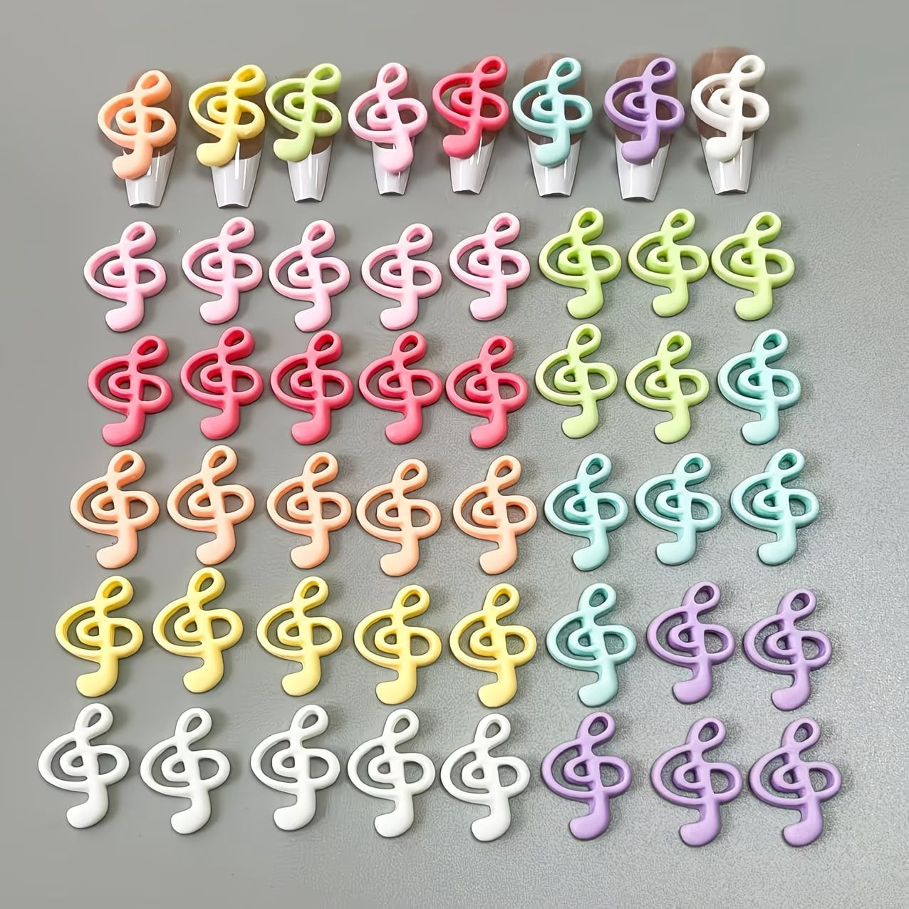 40 Aesthetic Dopamine Resin Pendants with Musical Notation - Kawaii ...
