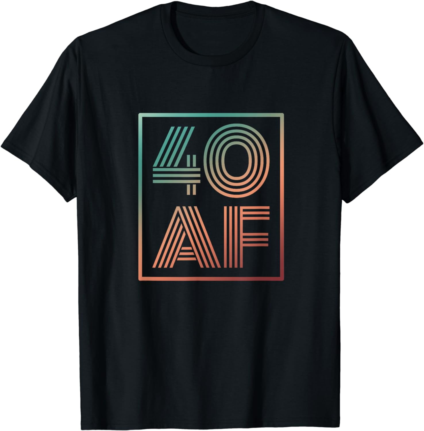 40 Af 40th Birthday Forty Years Old Retro T-Shirt - Walmart.com