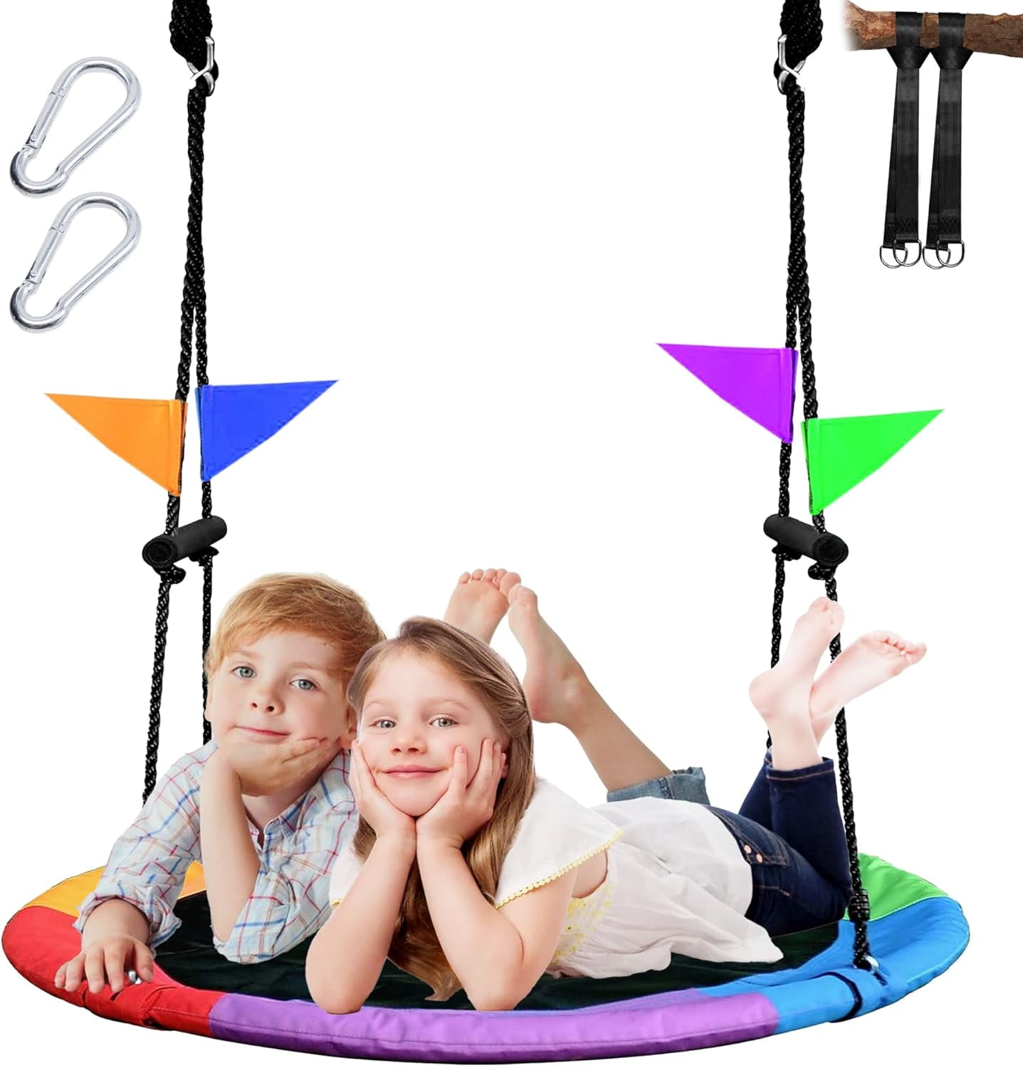 40" All-Weather Saucer Swing: Features 900D Oxford fabric and ...