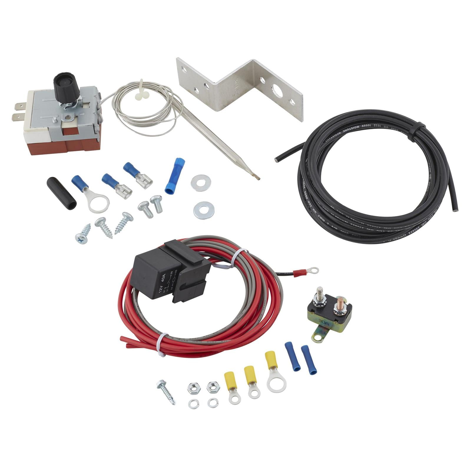 40 Amp Adjustable Fan Switch and Relay Kit - Walmart.com