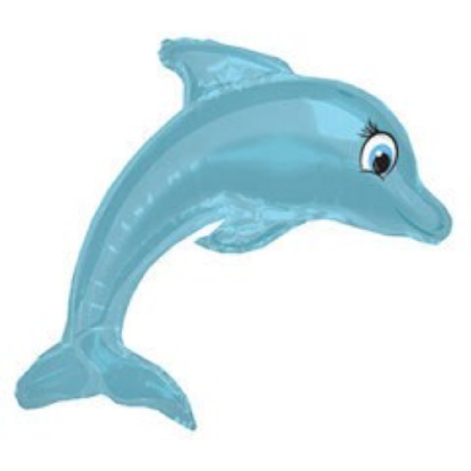 40" BLUE FLYING DOLPHIN Balloon Large Shape Foil Mylar Balloon Party ...