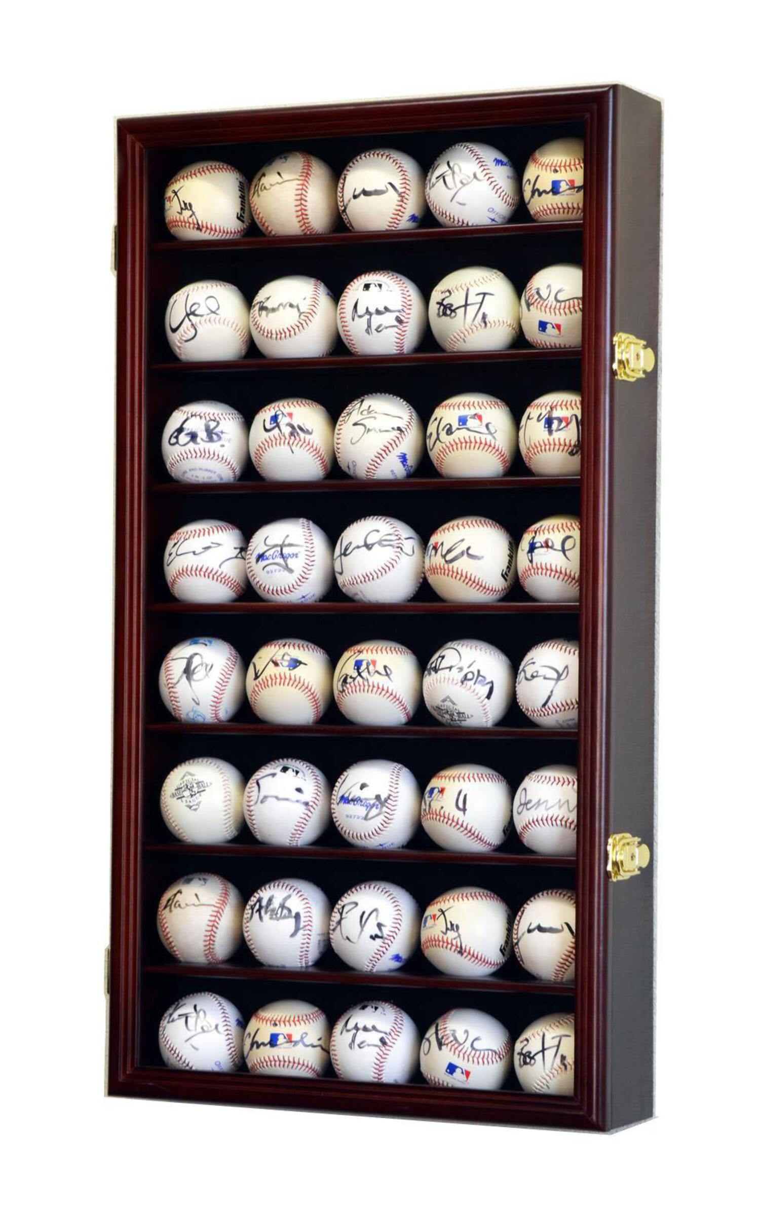 40 Baseball Ball Display Case Cabinet - Walmart Business Supplies