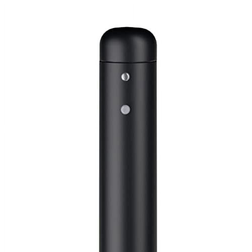 40" Black Free Standing Smoker Pole and Base, Smokeless Outdoor Ashtray ...