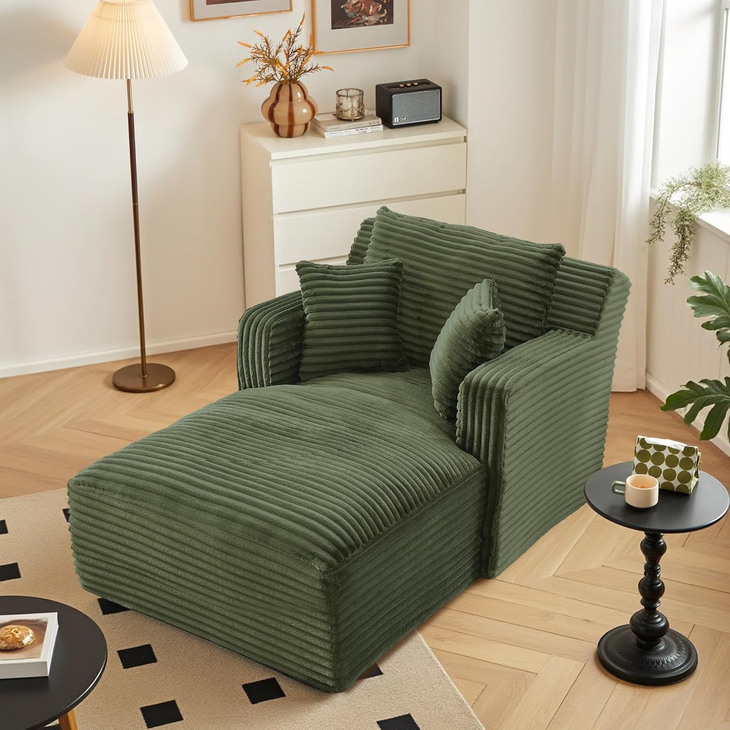 40" Boneless Couch Sofa Bed Oversized Accent Boneless Sleeper Sofa ...