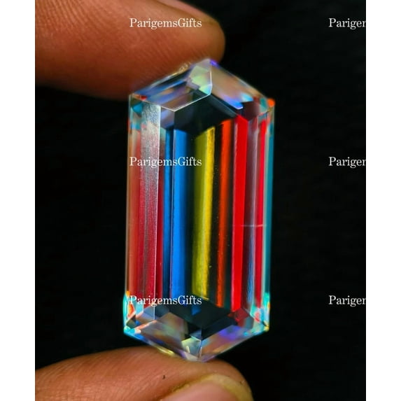 40 CT Synthetic lab-Created Mystic Opal Fancy Shape Loose Gemstone ...