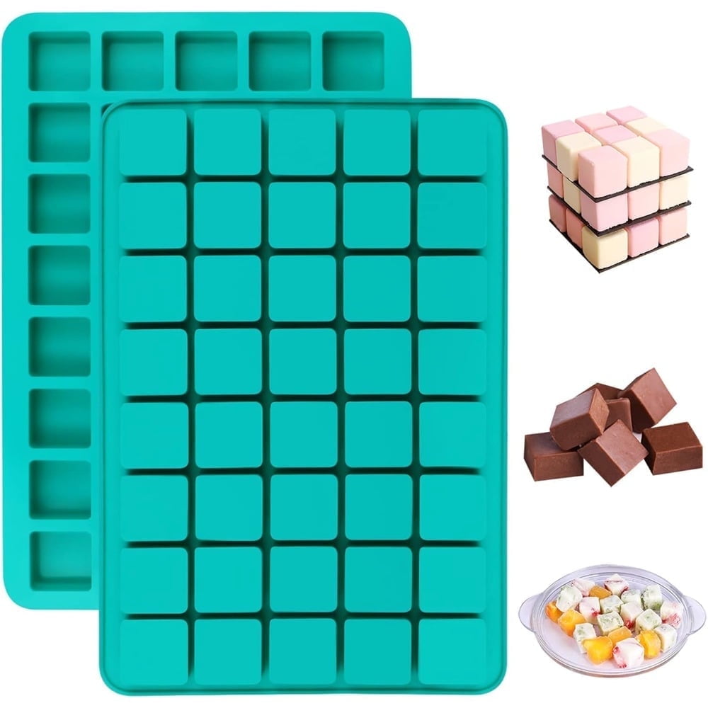 40-Cavity Square Brownie Silicone Mold Caramel Candy Silicone Molds ...