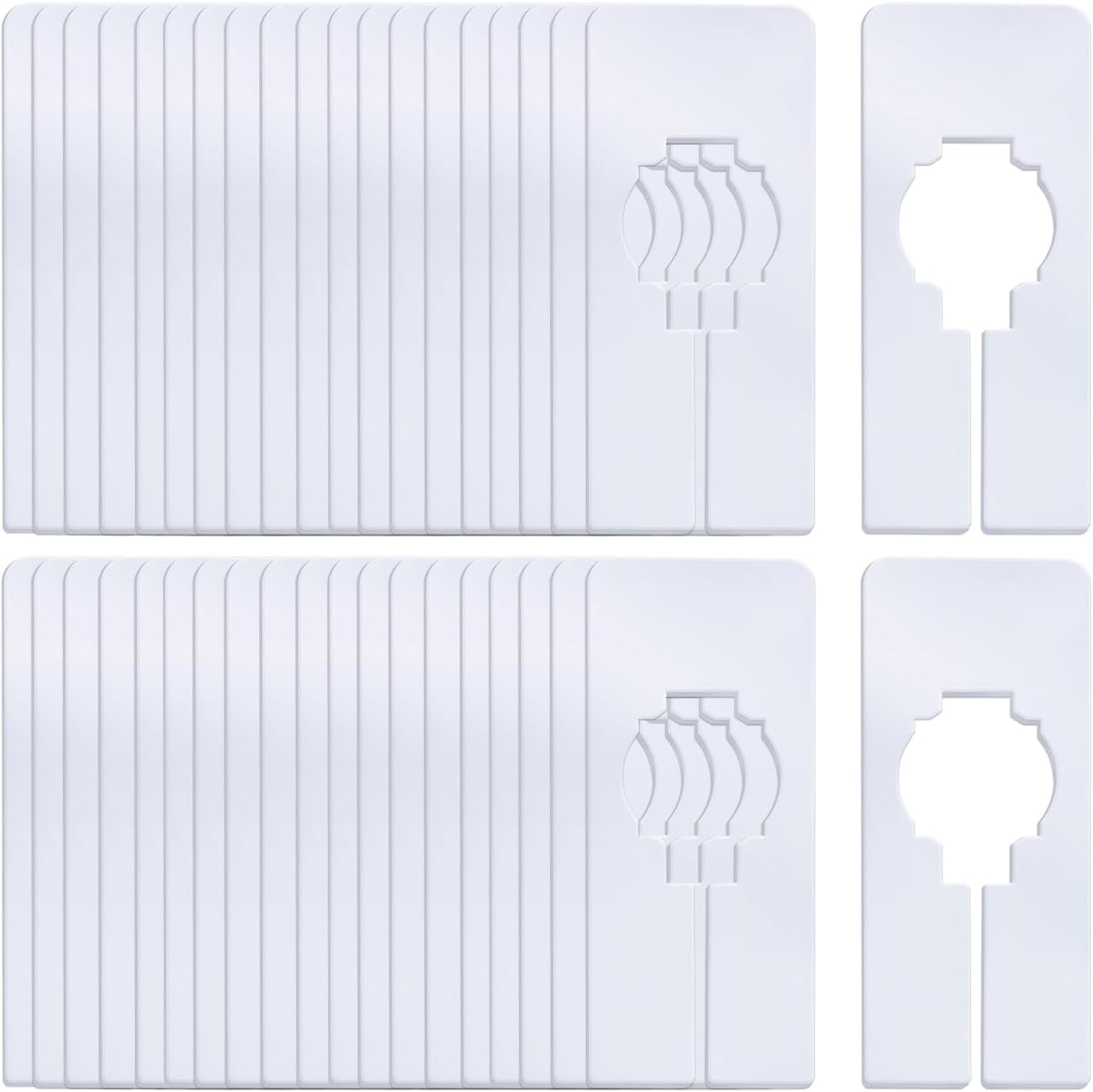 40 Closet Dividers For Hanging Clothes- Rectangle Clothing Size ...
