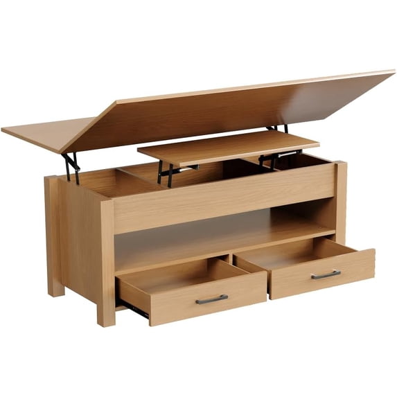 40'' Coffee Table,4 in 1 Multi-Function Lift Coffee Tables with Storage ...
