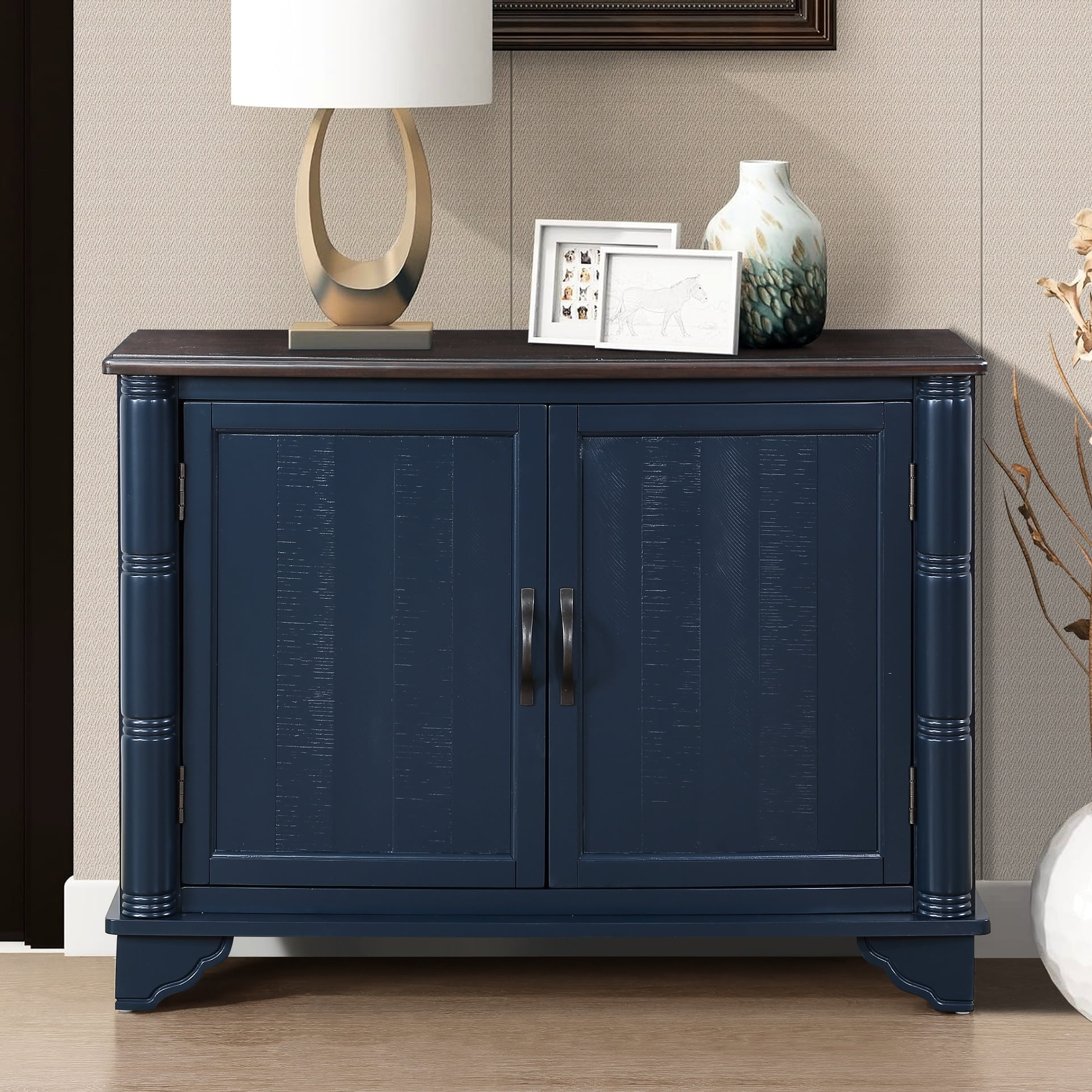 40" Console Table With Customizable Storage Piece, Entryway For Living ...