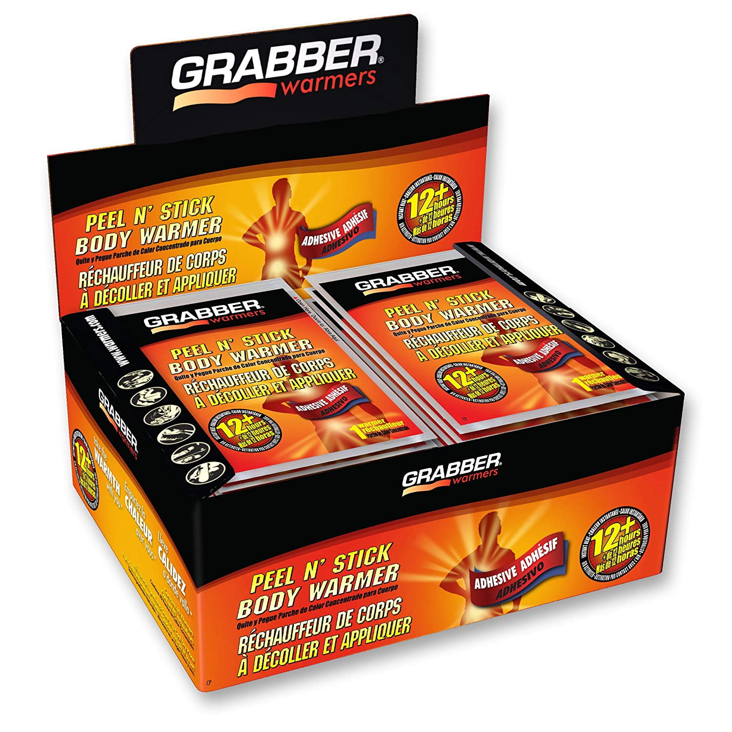 Grabber Warmers (40 Count) - Peel N' Stick Body Warmers, Long Lasting ...