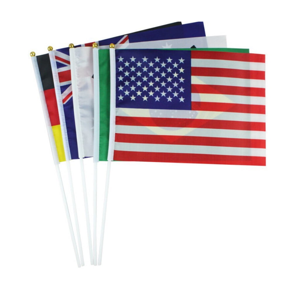 40 Countries Handheld Flag International Miniature Flags (40PCS ...