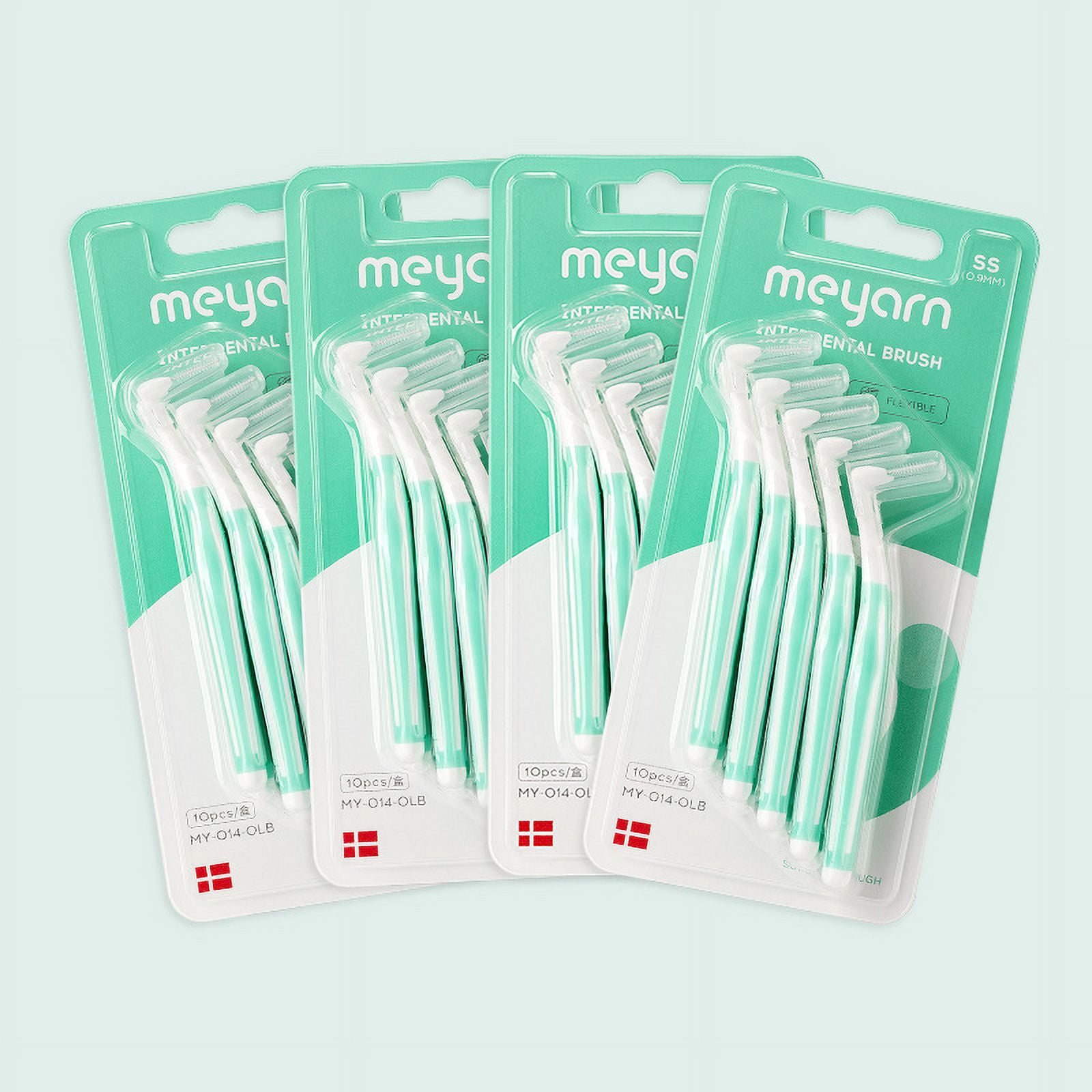 40 Counts Angle Interdental Brushes Between Teeth - 0.9mm - Walmart.com