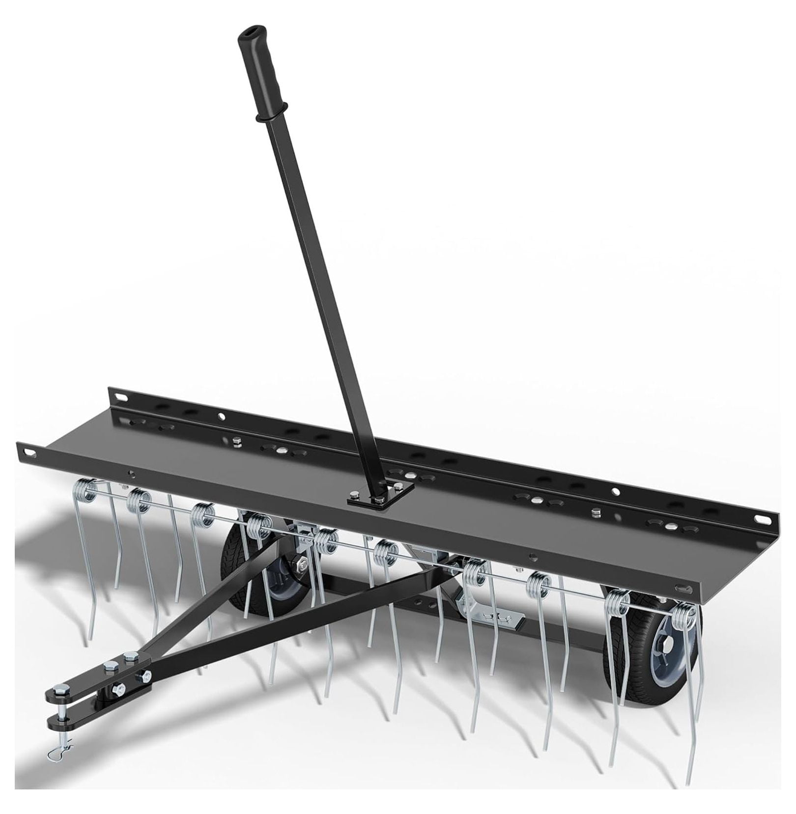 40" Dethatcher Tow Behind Lawn rake Lawn Sweeper,Black 40 in - Walmart.com