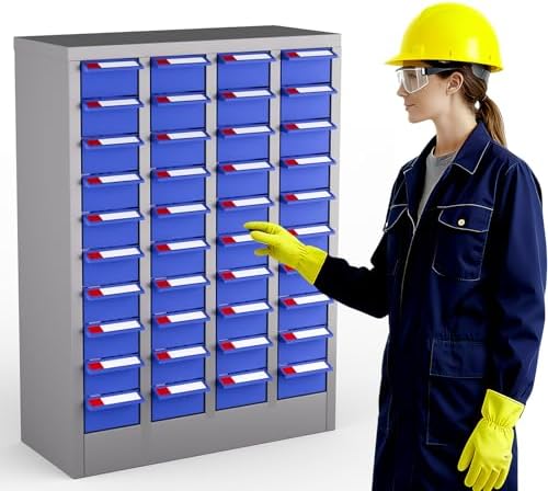 40 Drawer Bolt and Nut Tool Parts Cabinet - Nut Bolt Storage Drawer ...