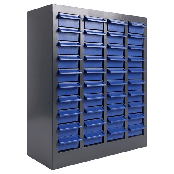 40 Drawer Parts Cabinet, Hardware Organization Shelves Bolts Bin Tool ...