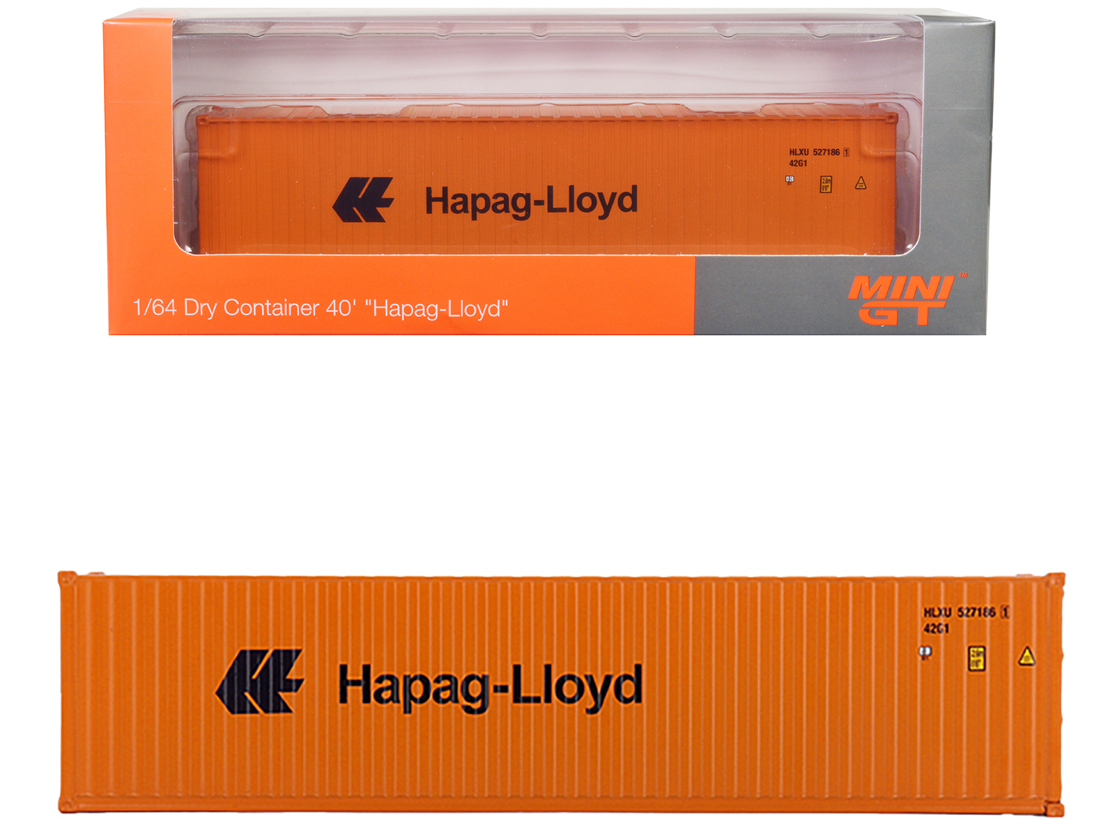 40' Dry Goods Container "Hapag-Lloyd" Orange Limited Edition for 1/64 scale models by True Scale ...
